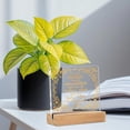 Elegant Acrylic Eid Table Sign with Wood Stand Appreciate Plaques ...