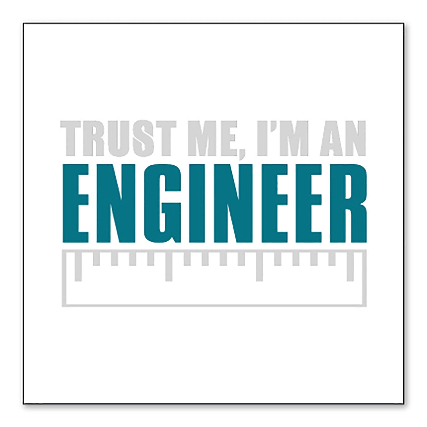 DistinctInk Custom Bumper Sticker - 10" x 10" Decorative Decal - White ...