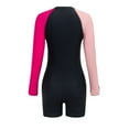 FRSASU Womens Full Body Rash Guard Long Sleeve Shorts One Piece ...