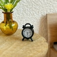 2Pcs Antique Miniature Alarm Clocks Metal Clock Doll House Accessories ...