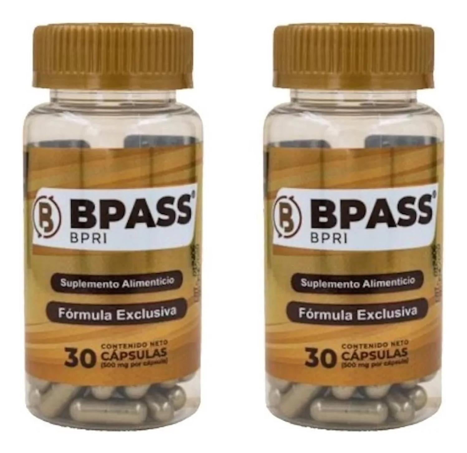 BPRI Bpass 30 Cap Inhibidor Apetito Natural S/Sabor Pack 2 | Walmart en ...