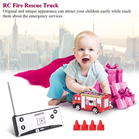Greensen RC Fire Rescue Truck, Remote Control Fire Engine Toy,27MHz RC ...