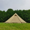 Tipi Hot Tent with Fire Retardant Stove Jack for Flue Pipes, 2~3 Person ...