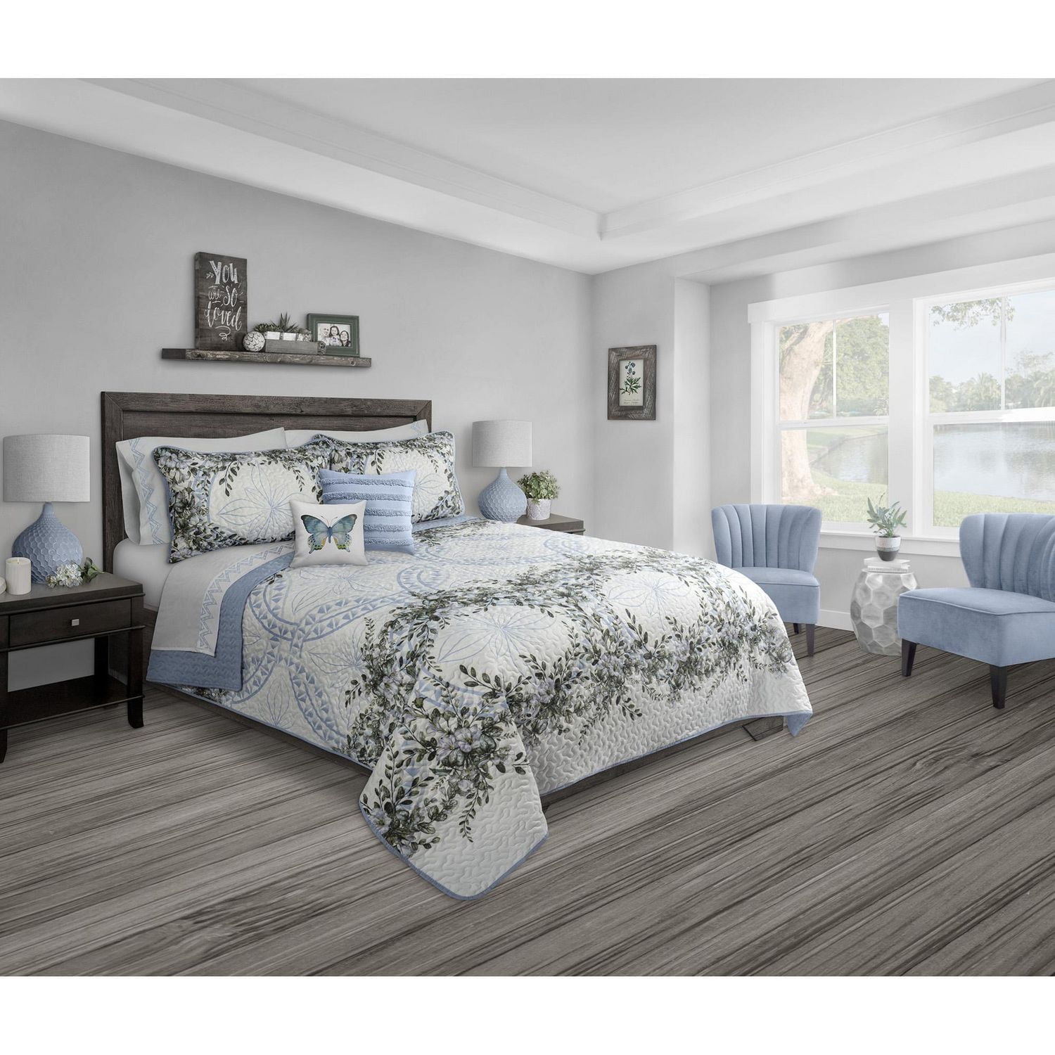 Click here for Safdie & Co. Quilt 3pc Set K Forever Blue prices