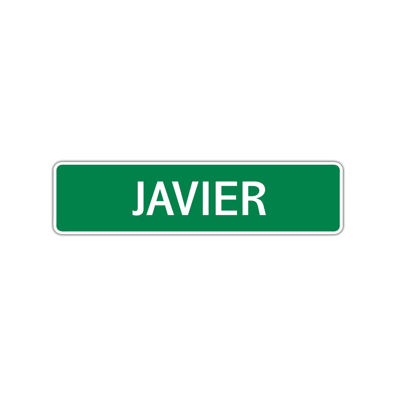 Javier Boys Children Name Letter Printed Label Wall Plaque Decoration ...