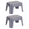 Rubbermaid Durable Plastic Sturdy 1-Step Stool, White - Walmart.com