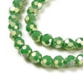 10 Strand Faceted(32 Facets) Round Full Rainbow Plated Electroplate ...