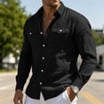 Abomasnow Men's Big and Tall Cotton Shirts Button Down Long Sleeve ...
