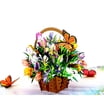 Flower Bouquet Pop Up Card, Card for Mom, Card for Wife, 3D Card ...