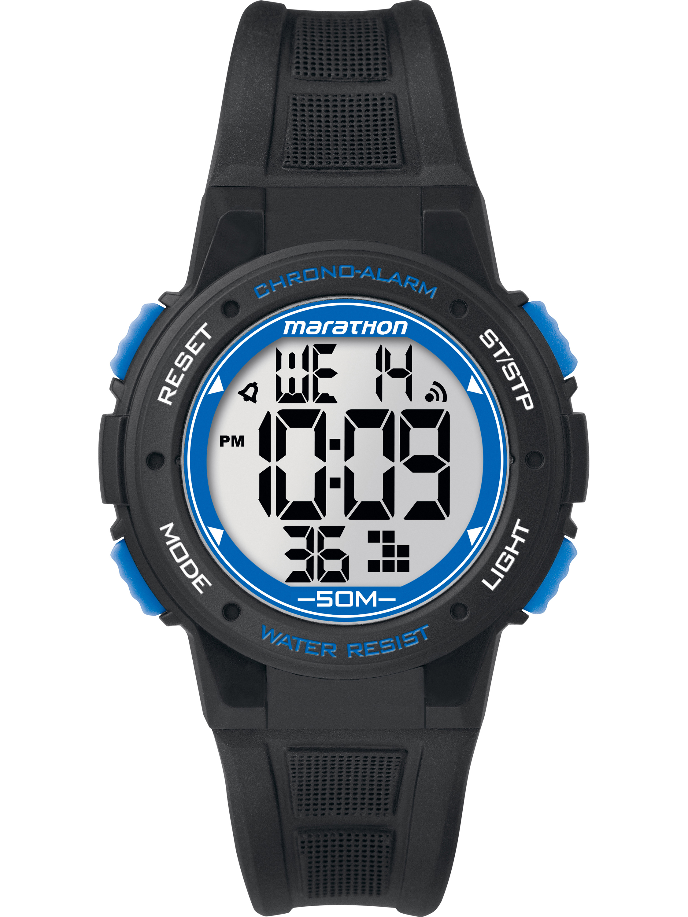 Timex Marathon Unisex Digital Mid Size Watch Black Resin Strap Timex Marathon Unisex Digital Mid Size Watch Black Resin Strap