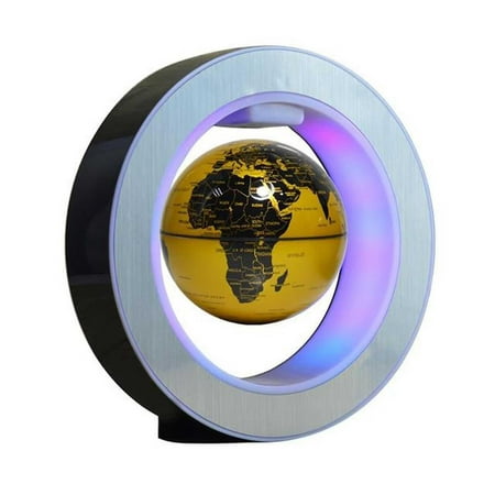 Magnetic Levitation Floating Globes Led Light Self-rotating World Map ...