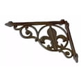Cast Iron Shelf Bracket Fleur-De-Lis Wall Brace Decorative Shelving ...