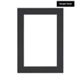 Black 5x7 White Picture Mats with White Core for 4x6 Pictures - Fits ...