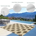 Bohemian Diamond Pattern Outdoor Rug, Boho Tribal Farmhouse Beige ...