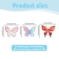 150Pcs Mini Resin Butterfly 3 Styles Miniatures Butterfly Ornaments ...