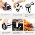 Churro Maker Kit, Stainless Steel Hollow Churro Machine, Churro Maker ...