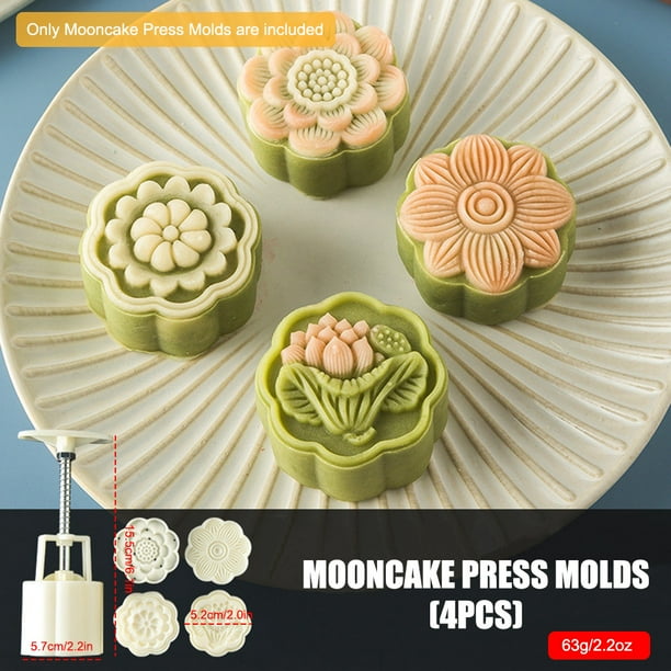 Mistaha Mooncake Press Molds Mid-Autumn Festival Pastry Tool Fodant ...