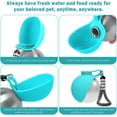304 Stainless Steel 2-in-1 Dog Water Dispenser, 10oz Leak-Resistant ...