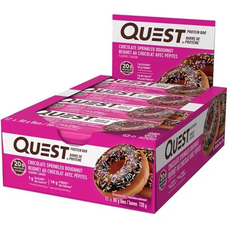 Quest Bar, Chocolate Sprinkled Doughnut, 12/box | Walmart Canada
