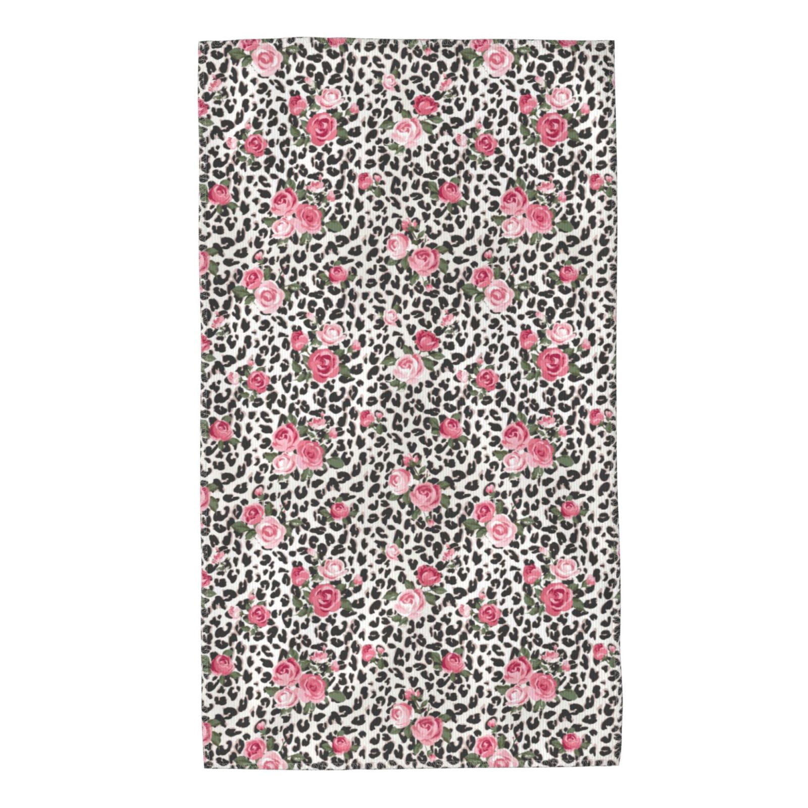 Fotbe Rose Mix Leopard 3 Toalla Premium con Patrón, Toalla de ...