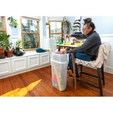 Rubbermaid Wrap N' Craft Storage Box Keeper for Long Rolls, Clear ...