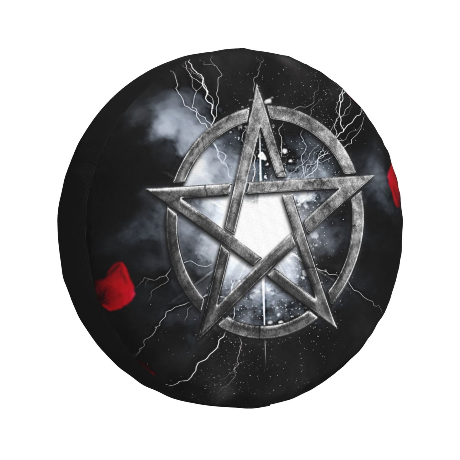DouZhe Waterproof Spare Tire Cover, Gothic Fantasy Pentagram Petals ...
