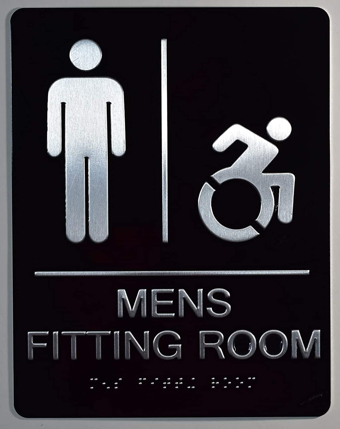 Men's accessible Fitting Room Sign- Compliant Sign. 6"x9" Sign ...