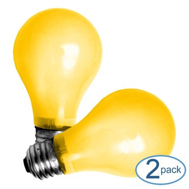 GE 90-Watt Bug Light Incandescent A19, 2-Pack - Walmart.com