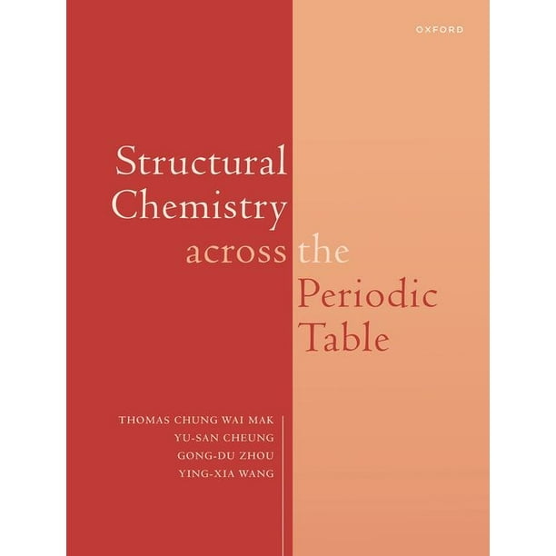 Structural Chemistry Across the Periodic Table (Hardcover) - Walmart.com