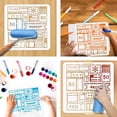 1pc PET Hollow Out Drawing Painting for DIY Scrapbook oto Album Mixed ...