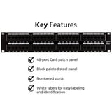 Cat6 Patch Panel 110 Type 48 Port - Walmart.com