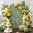 Spring Branches Arch Backdrop Cover 6 FT Simple Sage Green Leaf Branch ...