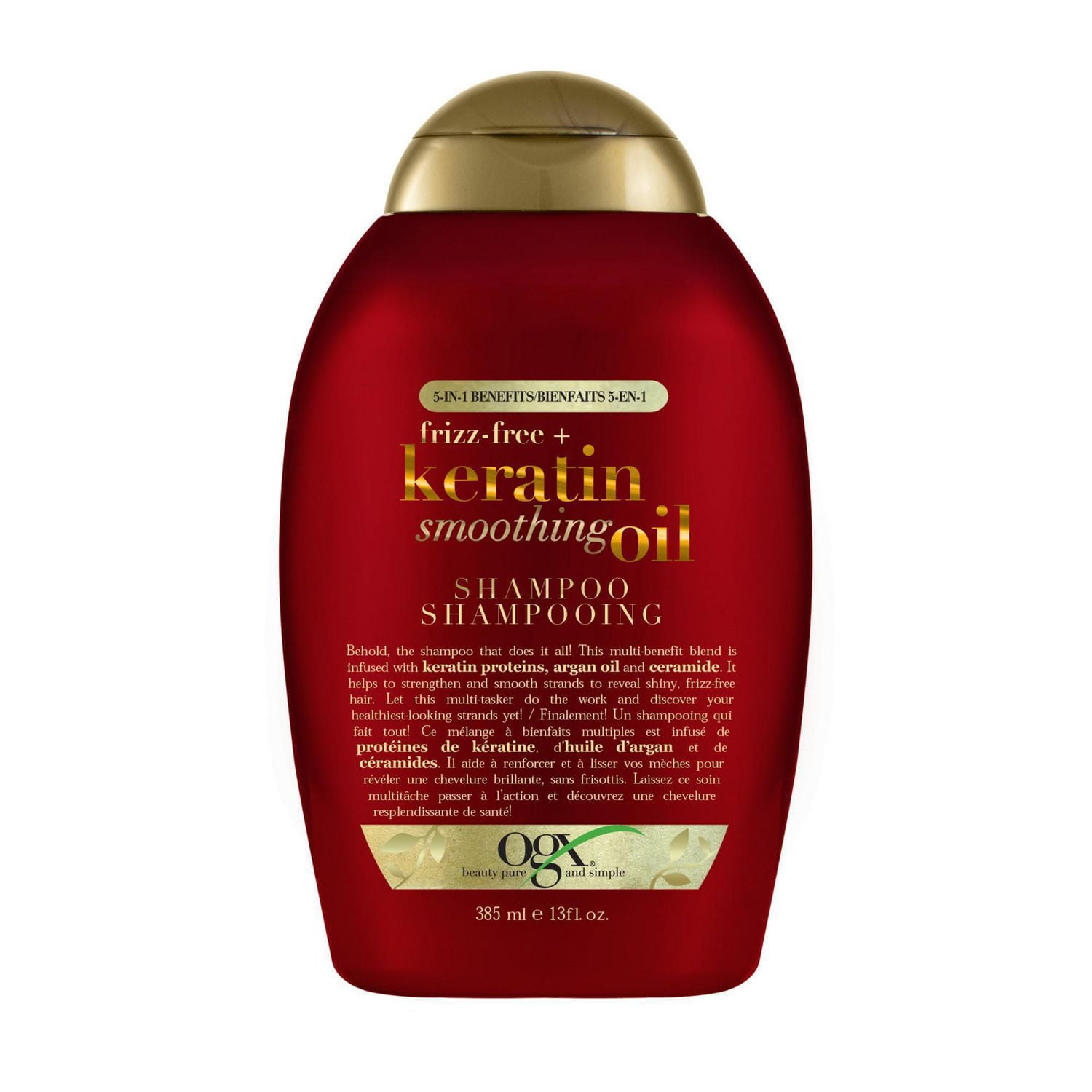 Click here for Ogx Frizz-Free + Keratin Smoothing Oil Shampoo  5... prices