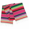 84"/108" Mexican Serape Table Runners Fringe Cotton Serape Blanket ...