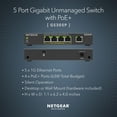 NETGEAR 5-Port PoE Gigabit Ethernet Unmanaged Switch GS305P-300NAS ...