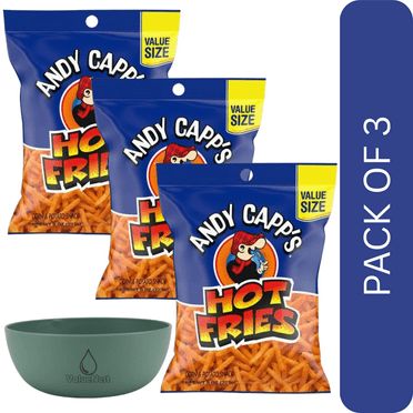 Andy Capps Big Bag Cheddar Flavored Fries Chips, 3 oz, 12 Pack ...