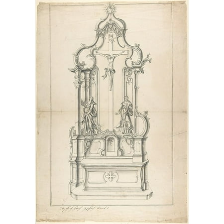 Design for an Altar Poster Print by Attributed to , German, 19th ...