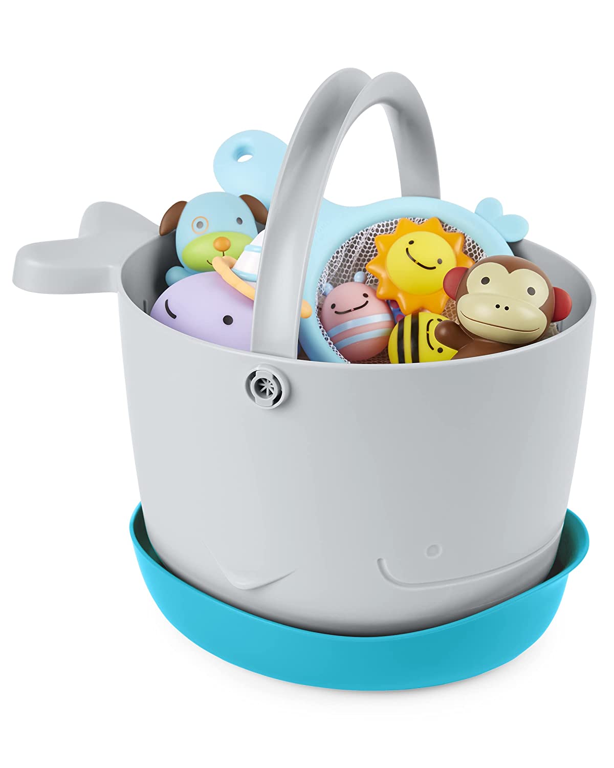 Skip Hop Bath Toy Storage, Moby Stowaway Bucket, Grey - Walmart.com
