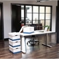 20-Pack Medium Duty File Storage Boxes with Lids, FastFold Assembly ...