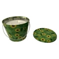 Mainstays 24oz Outdoor Citronella Candle Metal Bucket, Sunflower Green ...
