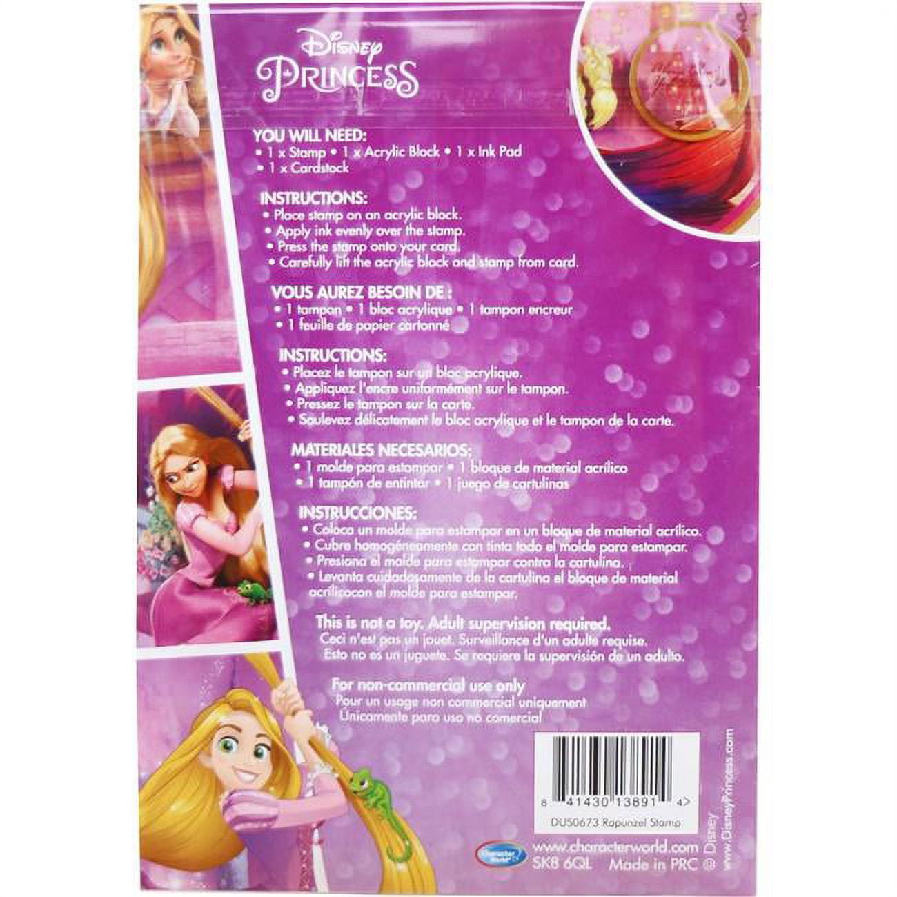 Disney Tangles A6 Stamp Set-Rapunzel - Walmart.com