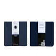 2 Pack Mainstays Collapsible Fabric Cube Storage Bin Blue Cove