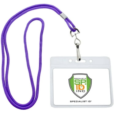 10 Pack - Large 3x5 Inch Large Clear Vertical Badge and Credential ...
