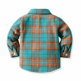 VERUGU Baby Jacket Kids Toddler Flannel Shirt Jacket Plaid Long Sleeve Shacket Baby Boys Girls ...