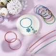 32Pcs 8 Colors Heavy Duty Stainless Steel Wire Cable Keychains Mixed ...