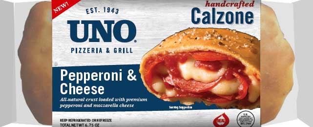 Uno Foods Individual Pepperoni and Cheese Calzone, 6 Ounce -- 8 per ...