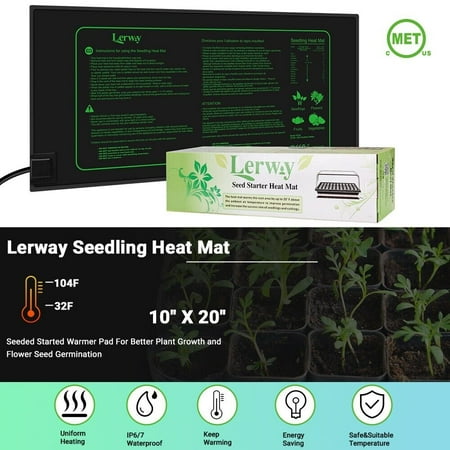 Seedling Heating Mat Plant Germination Seed Starter Warmer Pad ...