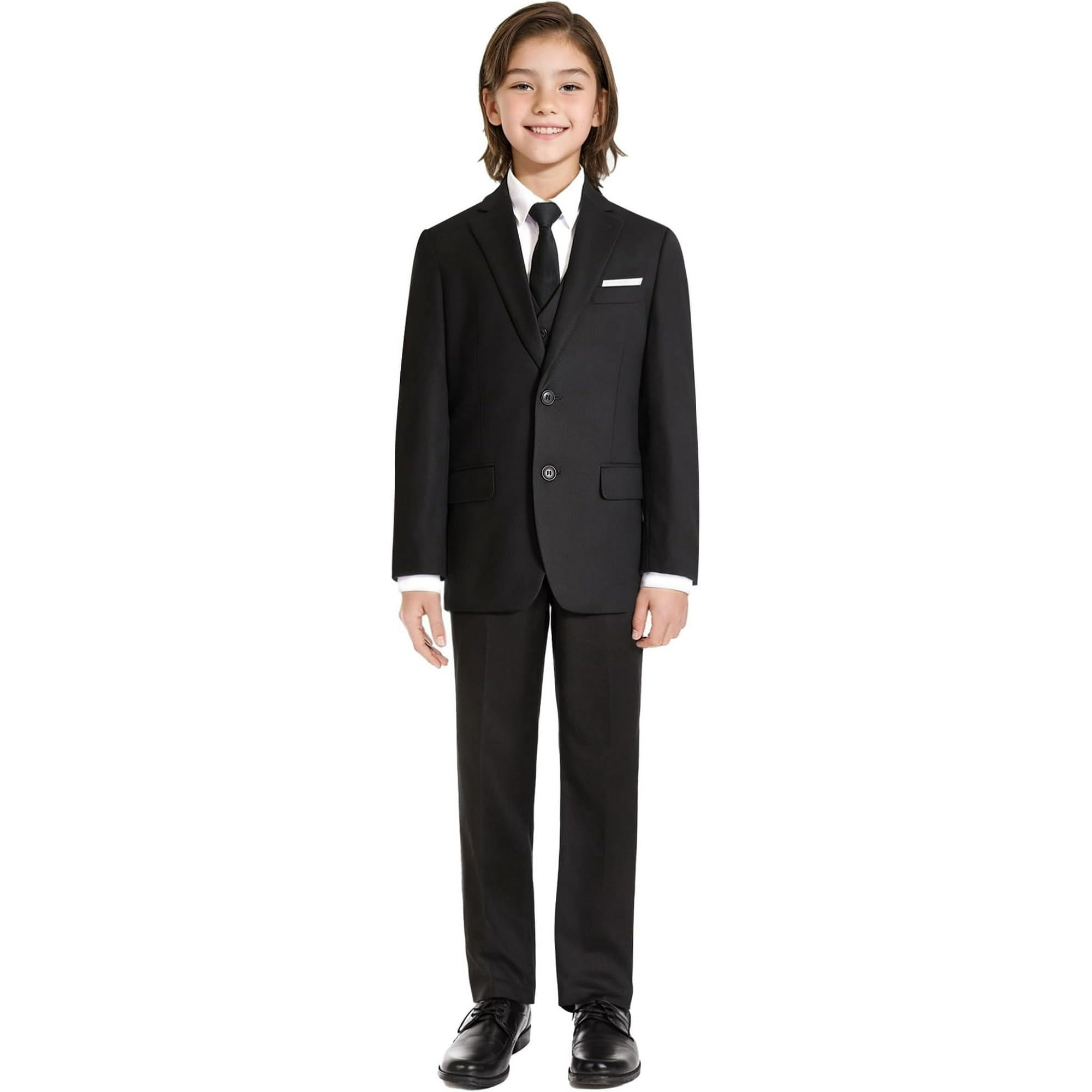 Click here for Visaccy Boysformal Suit Set with Suspenders double... prices