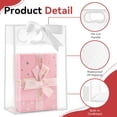 12 Pack Clear Plastic Gift Bags with Handles, Reusable Party Favor ...