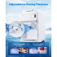Commercial Ice Shaver Crusher, 220lbs Per Hour Electric Snow Cone Maker ...